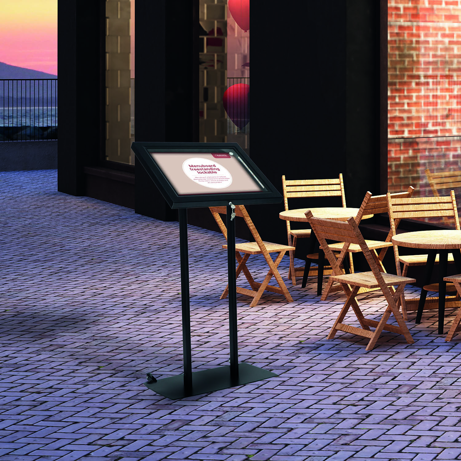 Menu display case 2x A4 - Europel Business Products